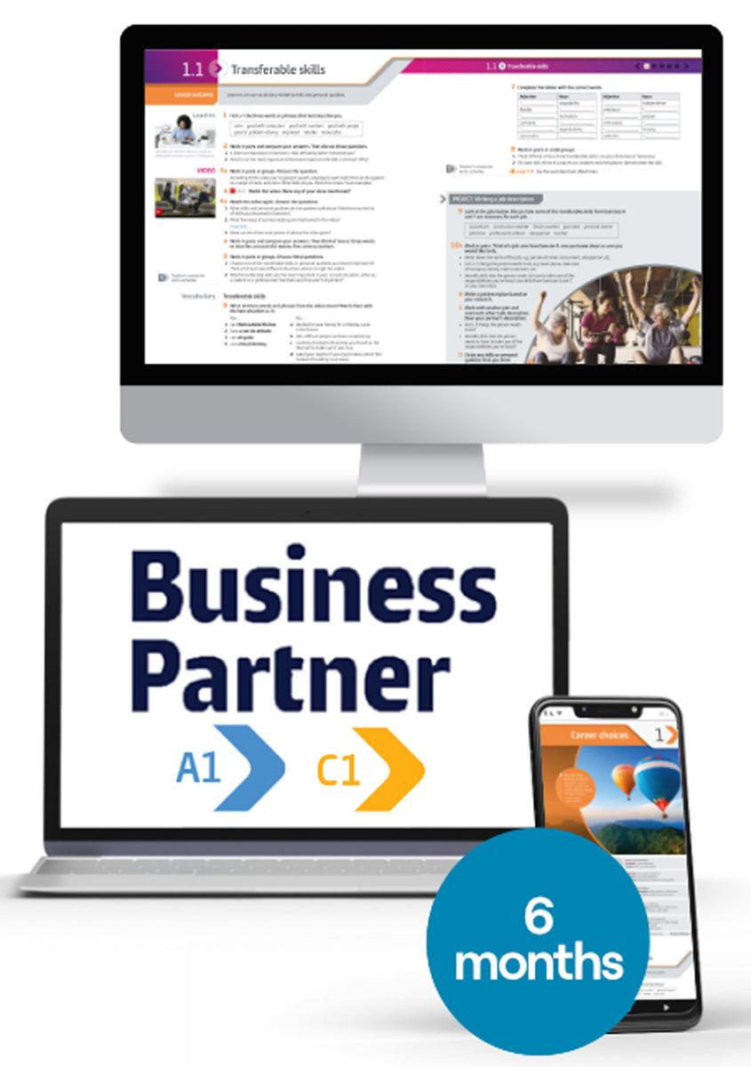 Business Partner A1, A2, B1, B2 & C1 Multi-level licentie eBook + Onli – Pearson Benelux