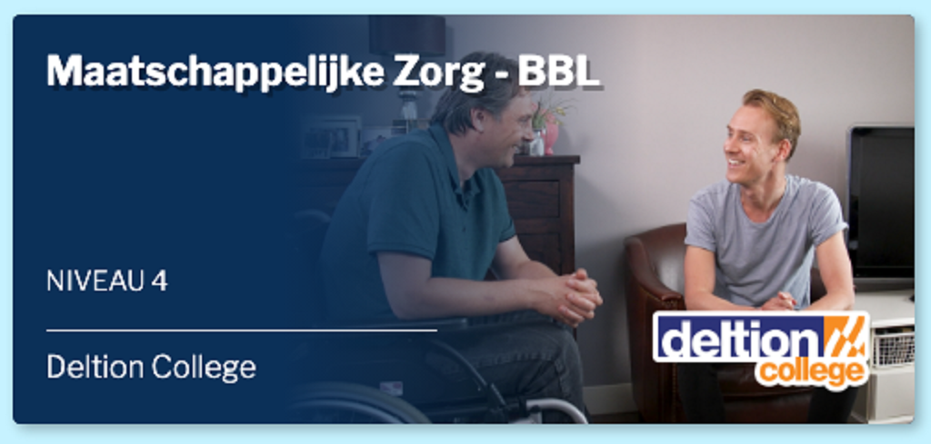 Tutor | Maatschappelijke Zorg - Deltion College BBL - niveau 4 (Digita – Pearson Benelux